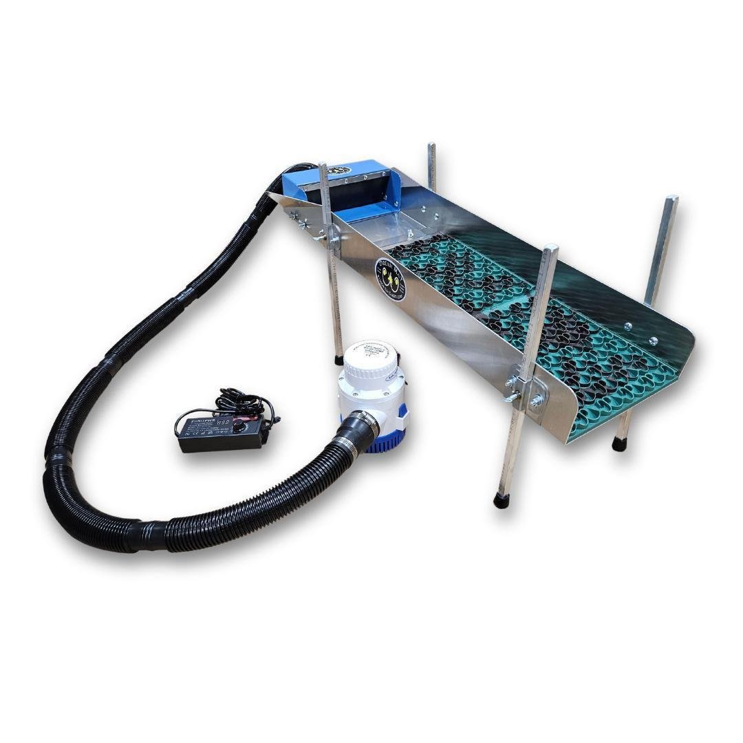 10X35 Power Sluice Box Kit with Dream Mat + 18" leg Kit | Gold Prospec ...